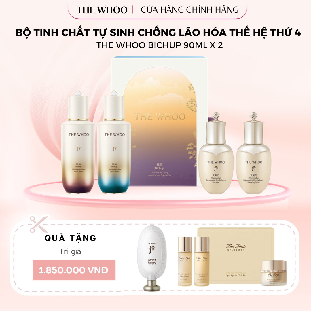 Bộ Tinh Chất Chống Lão Hóa Whoo Bichup Royal Banquet 4th 90ml x2 - O ...